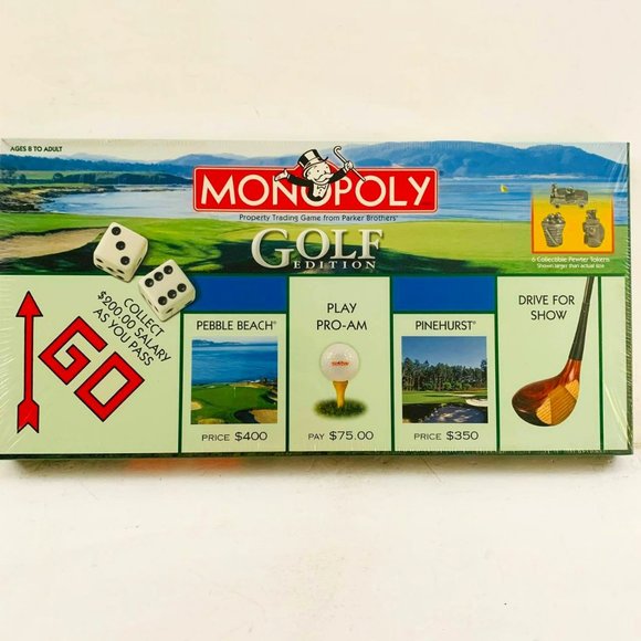 Hasbro | Games | Vintage Monopoly Golf Collectors Edition Board Game ...